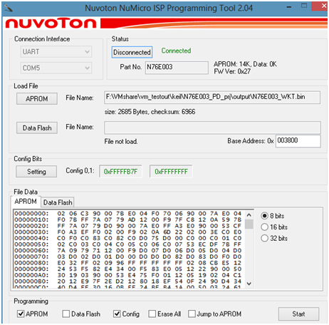 MCU应用总结 Nuvoton篇之 N76E003 bootloader (中)关键操作 - 大大通(简体站)