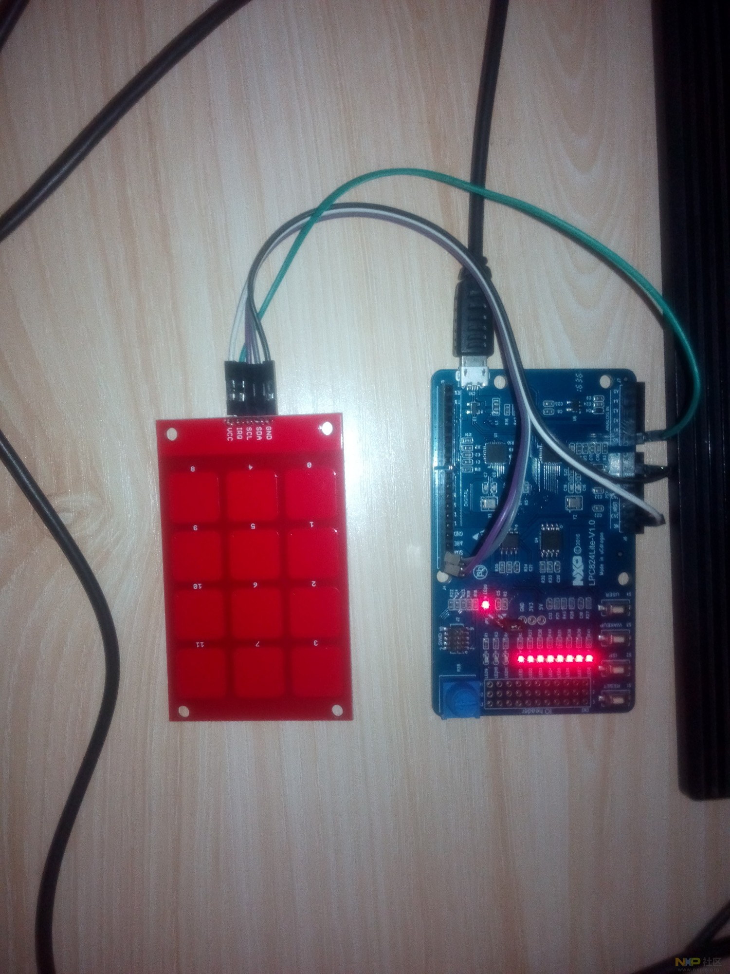 NXP LPC824 开发板之GPIO模拟I2C，MPR121电容触摸传感器 - 大大通(简体站)