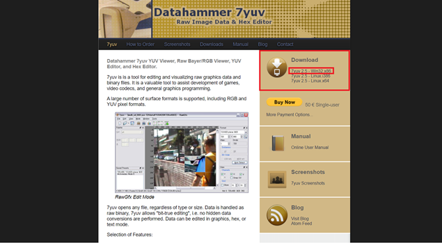 RAW 图像查看工具 7yuv 的使用 - 大大通(简体站)