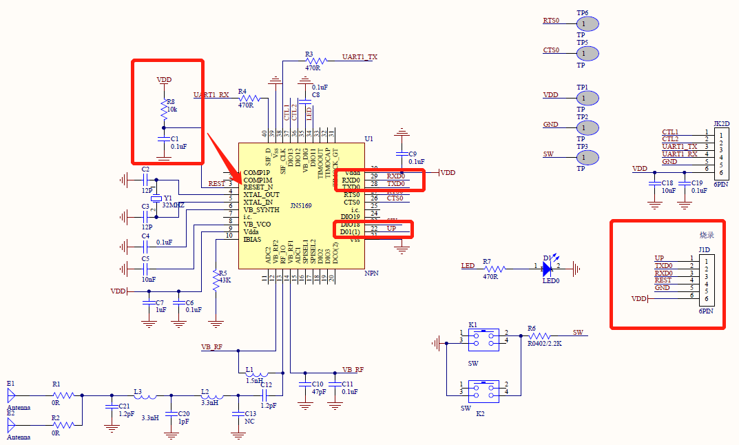 JN516 x 硬件参考设计简介 - 大大通(简体站)