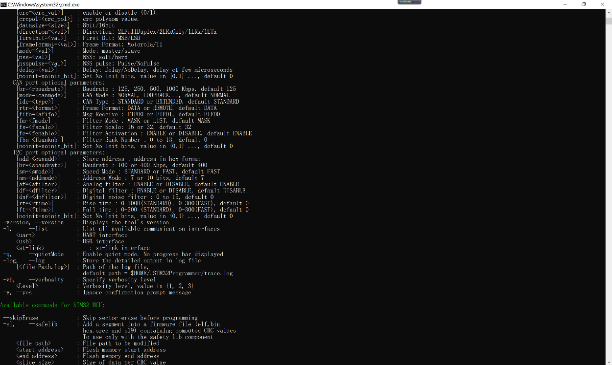 如何使用STM32CubeProgrammer 命令行烧录固件 - 大大通(简体站)