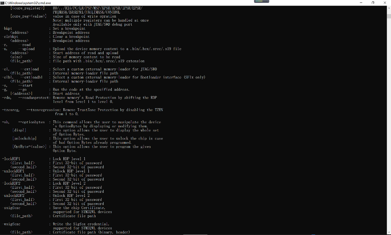如何使用STM32CubeProgrammer 命令行烧录固件 - 大大通(简体站)
