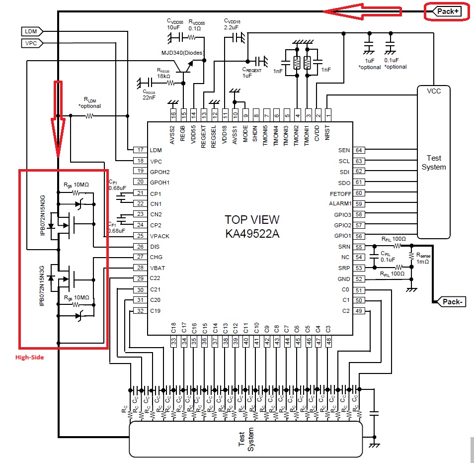 [NTCJ產品] 電池監控晶片KA49522A 低側充放電開關閘口設計 - 大大通(繁體站)