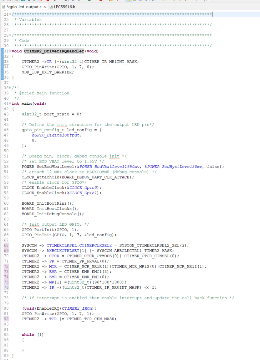 LPC5516 之 CTIMER 定时寄存器配置 - 大大通(简体站)