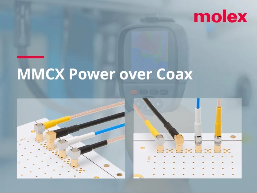 Molex 莫仕發布創新型MMCX-PoC (Power-over-Coax) 同軸電纜插頭解決方案，實現可靠的RF射頻信號連接 - 大大通(繁體站)